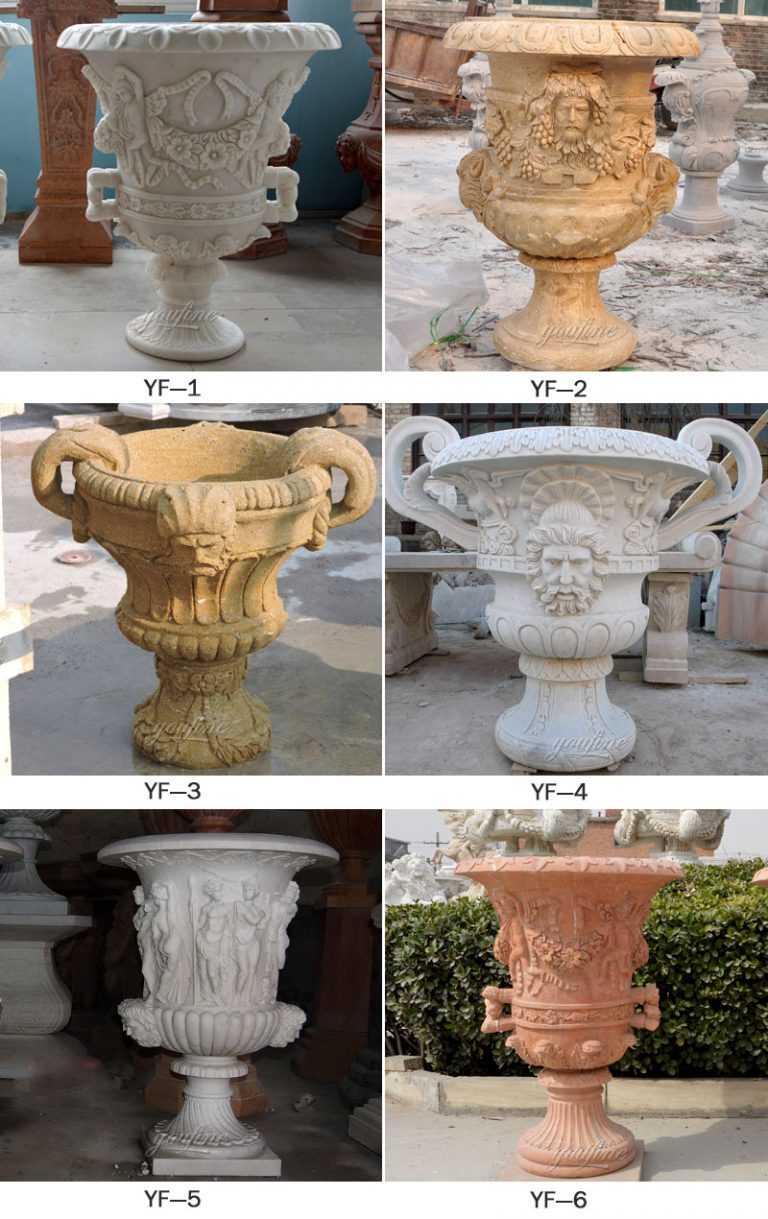 Grandes macetas para exteriores con asas dobles, macetas y jardineras ...