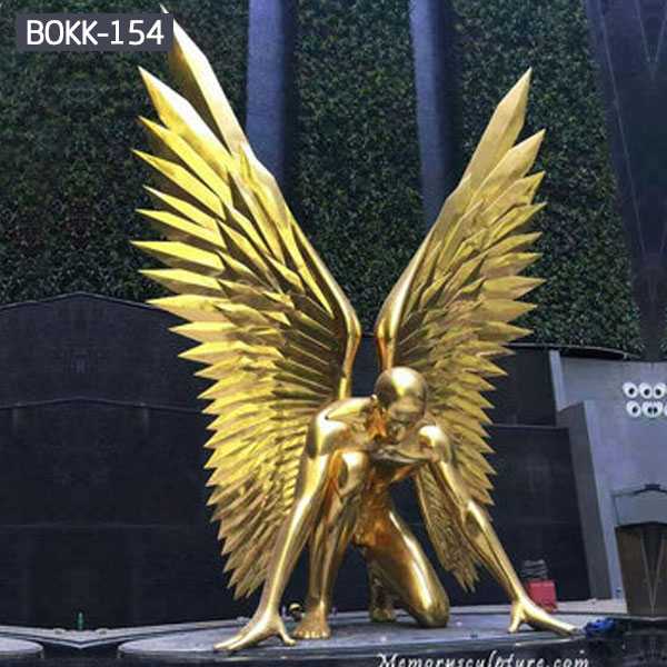 Große Caduceus-Engelsstatue aus Bronze für den Außenbereich zu ...