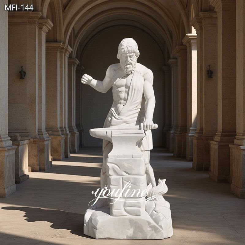 6 feet Marble Hephaestus statue | Greek God of Fire