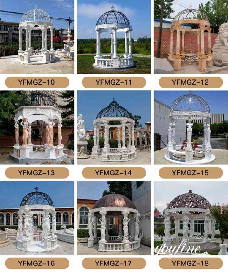 Outdoor Marble Extra Large Gazebo for Sale Garden Decor MOKK-874