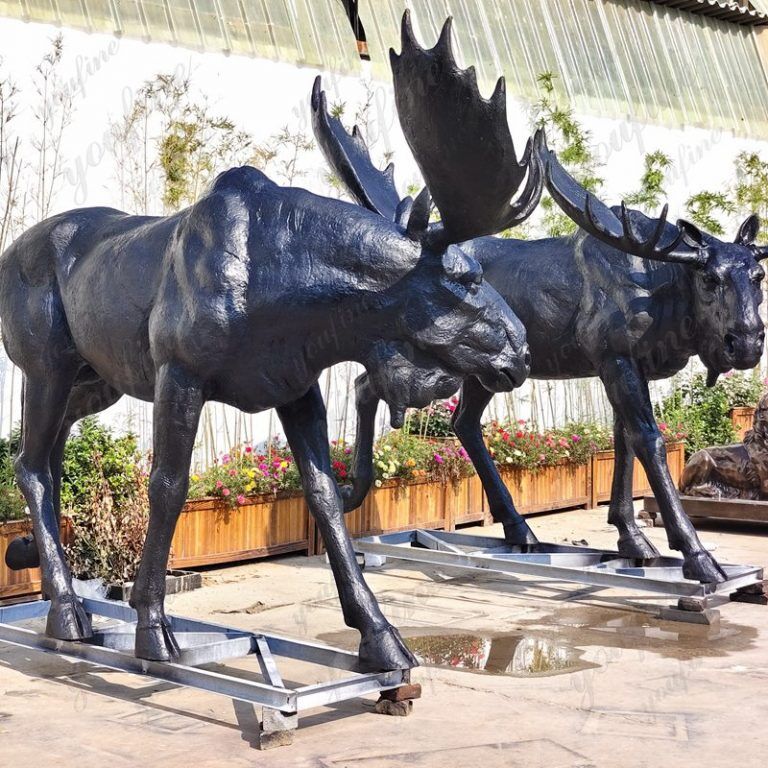 Life Size Moose Statues