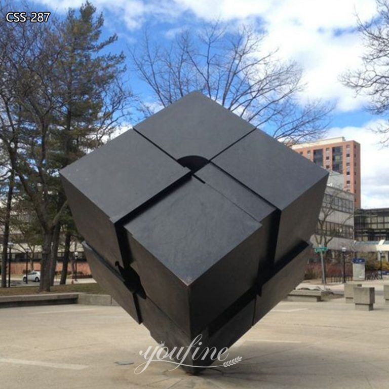 Outdoor Large Metal Rubik's Cube Sculpture