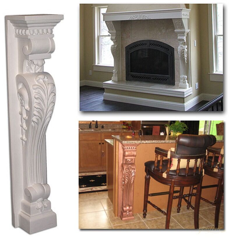 Custom Hand Carved White Marble Corbels for Sale MOK1-175