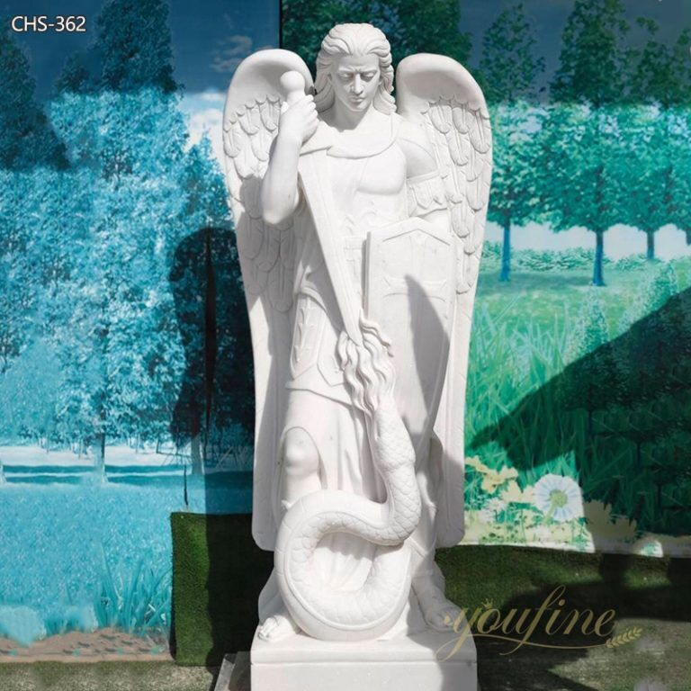 Large Outdoor Archangel of Saint Michael Marble Statues for Sale - YouFine
