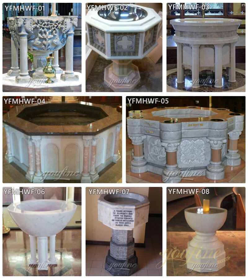 Natural Marble Baptismal Font for Church - YouFine
