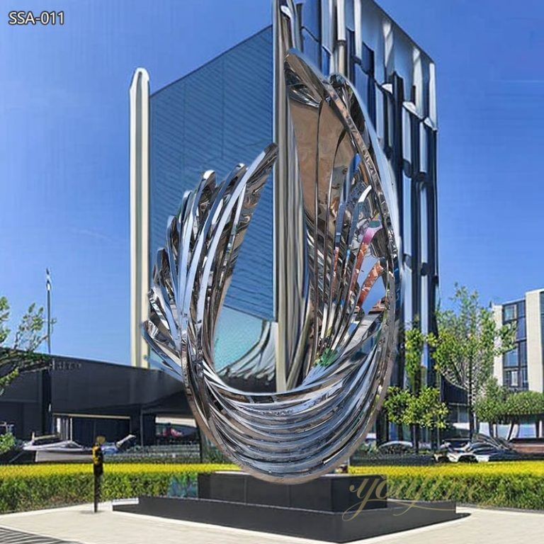 Large Stainless Steel Scallop Shell Sculpture for Public - YouFine