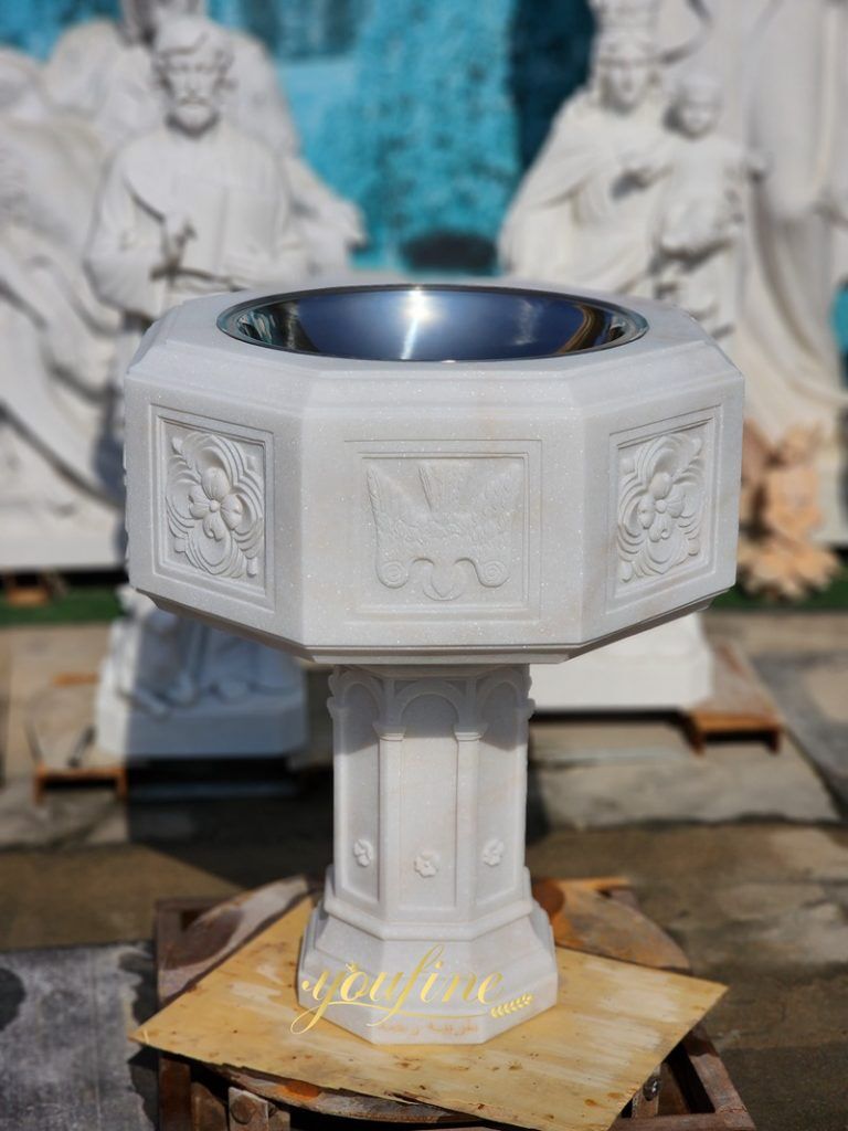 Natural Marble Baptismal Font for Church - YouFine