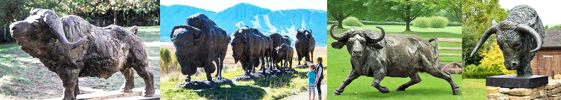 Life Size Buffalo Statue for Sale