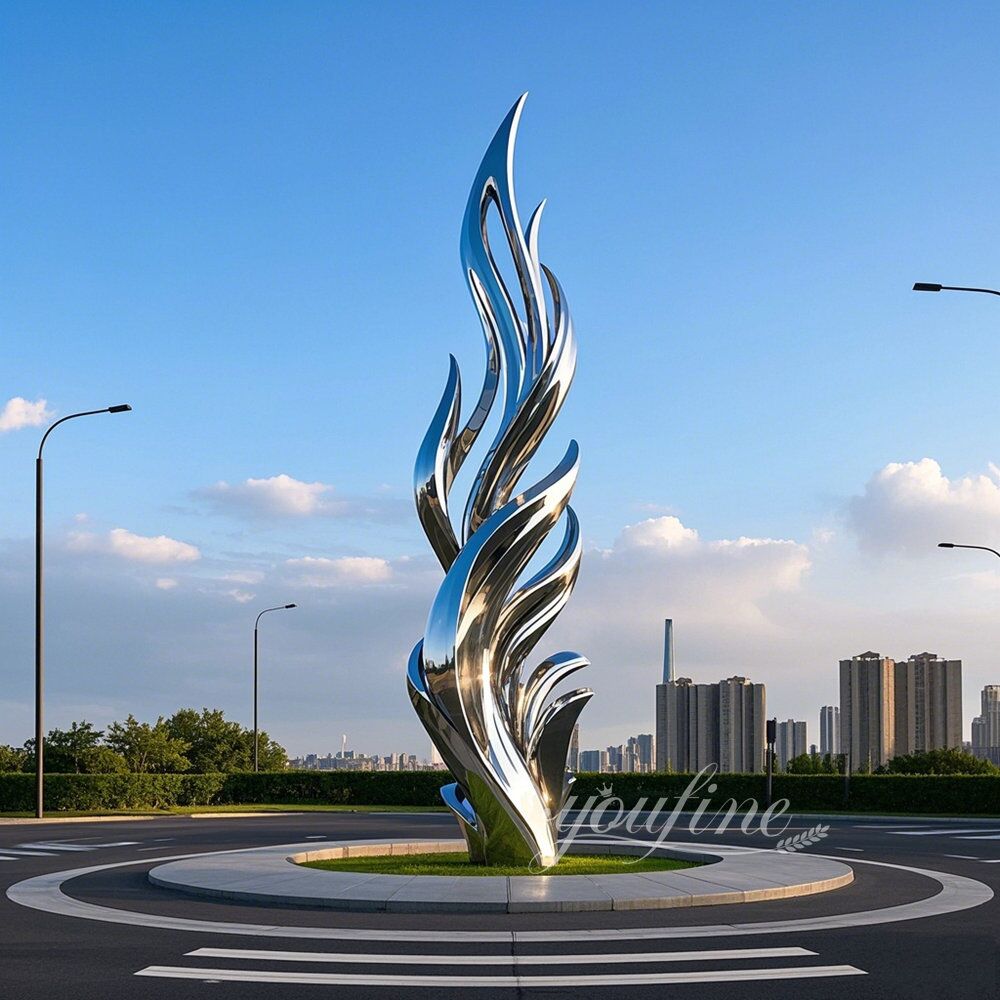 Custom Stainless Steel Roundabout Sculpture