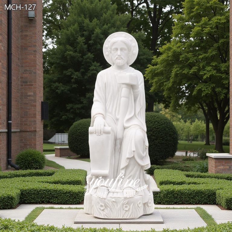Life Size Marble St. Anthony the Great statue