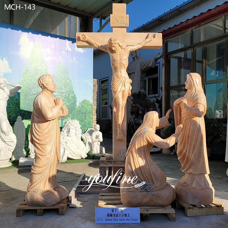 Life Size Jesus Dies On The Cross Statue | Station XII